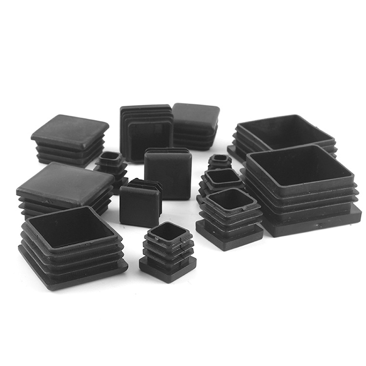 10*10mm-50*50mm Black Square Plug Plastic Stainless Steel Square Tube ...