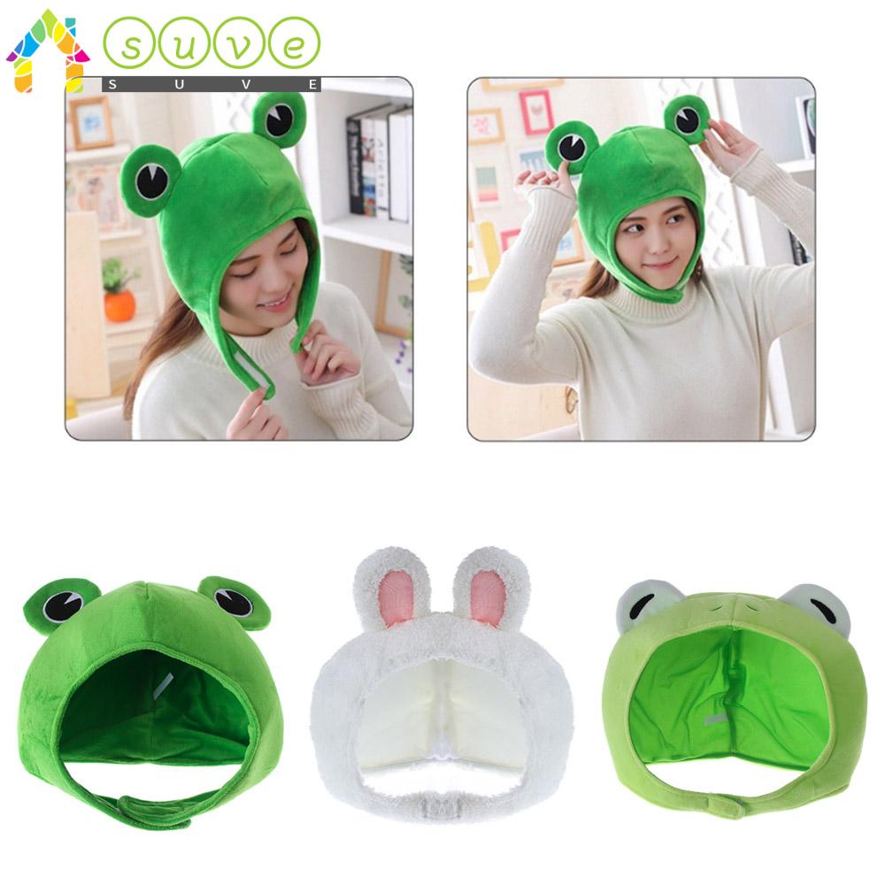 SUBEI Cute Big Frog Eyes Hat Photograph Plush Hat Bunny Ears Casual Cap ...