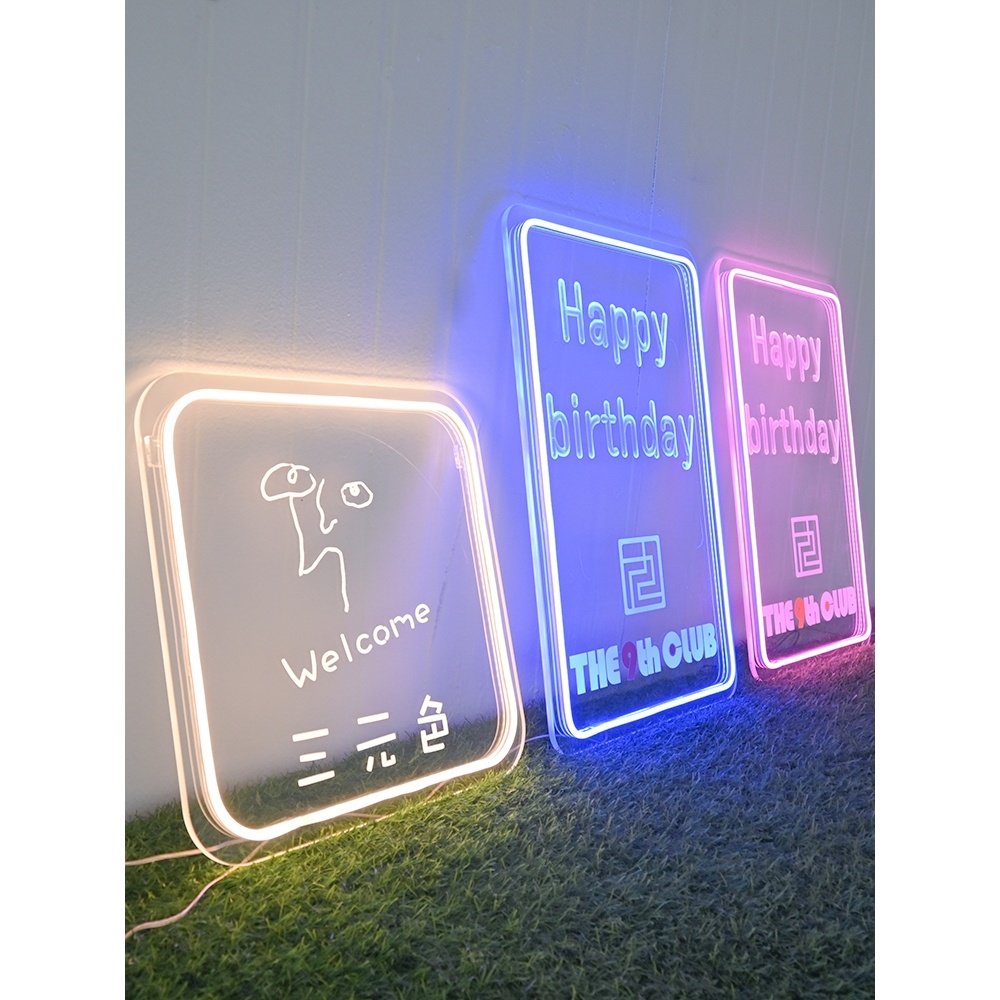 Customized Neon Lights Acrylic Neon Lights Luminous Characters Doorside ...