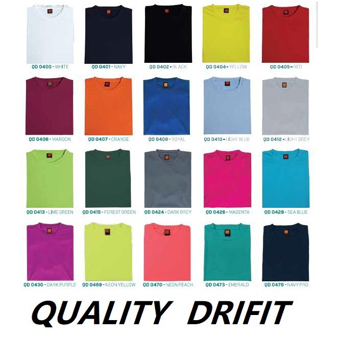 [ORENSPORT] LIST 2 DRI FIT DRIFIT EYELET ROUND NECK T-SHIRT (UNISEX ...
