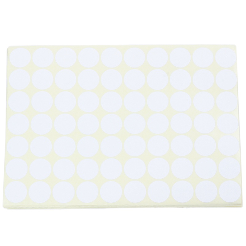 19mm Circles Round Code Stickers Self Adhesive Sticky Labels White ...