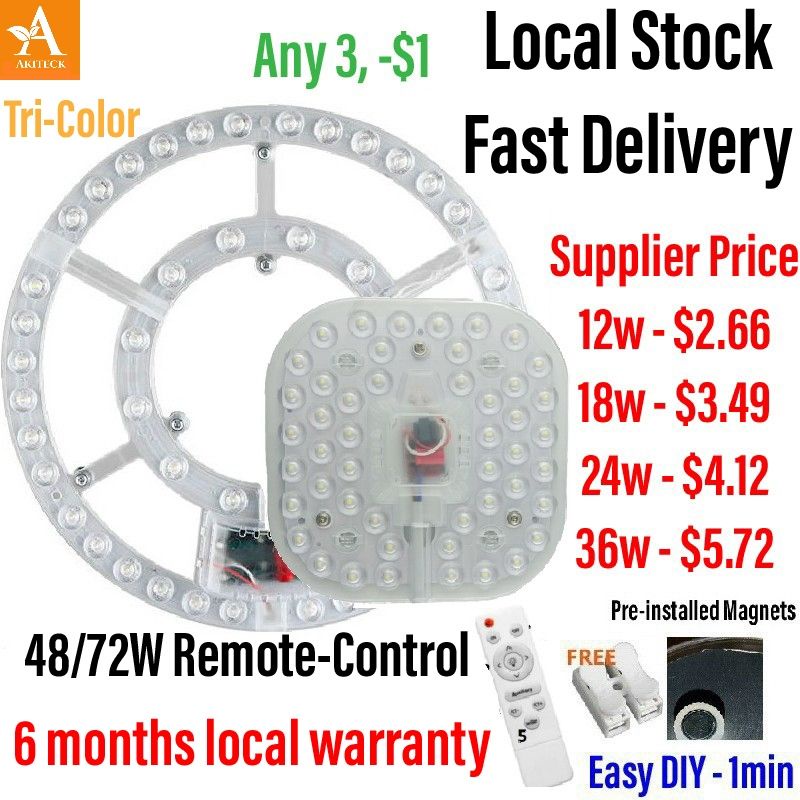 🏆 LED Ceiling Light ♥ LED Module ♥ Remote control ♥ Fluorescent ...