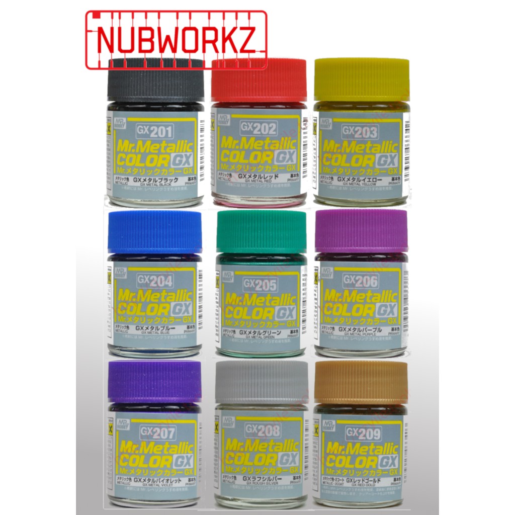 [SG LOCAL STOCK] MR METALLIC COLOR GX SERIES GX201 ~ GX217 18ML ...