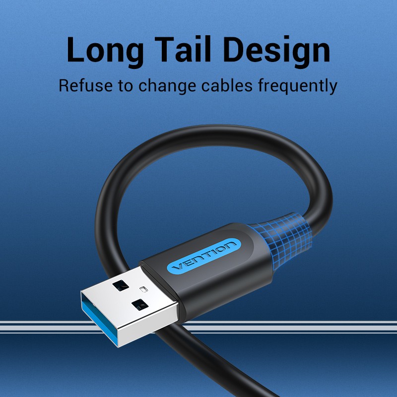 Vention USB A Cable Male to Male 2A USB3.0 5Gbps High Speed USB Cable ...