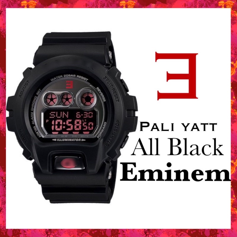Eminem POLIS EVO ALL BLACK DIGITAL Clock | Shopee Singapore