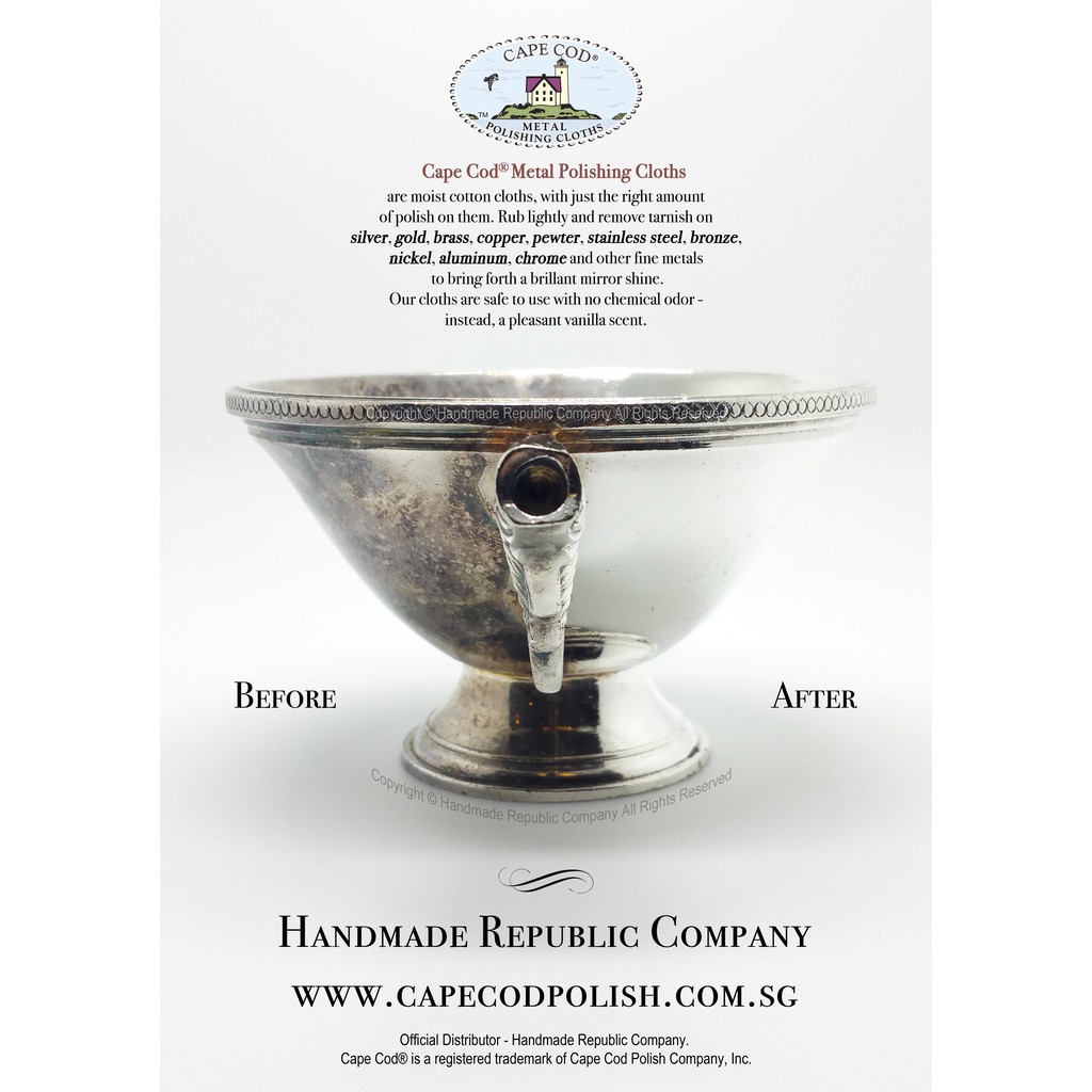 Cape Cod ® Polish - Metal Polishing Cloths (Foil Pouch) | Shopee Singapore