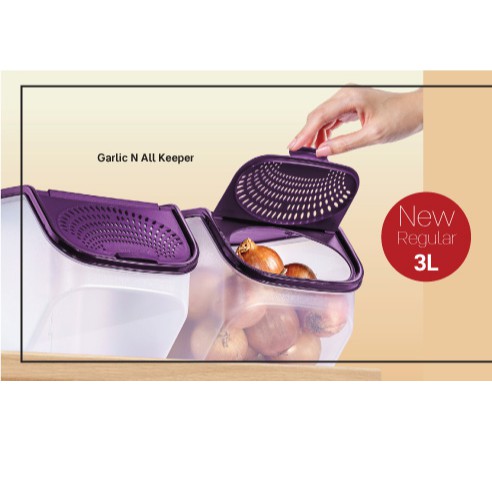 Tupperware Garlic N All Keeper 3L (1pc) | Shopee Singapore