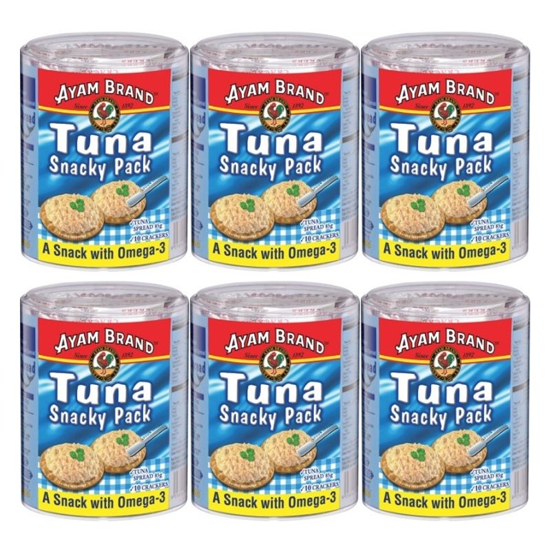[Bundle of 6] Ayam Brand Tuna Spread Snacky Pack 85g (Halal) | Shopee ...