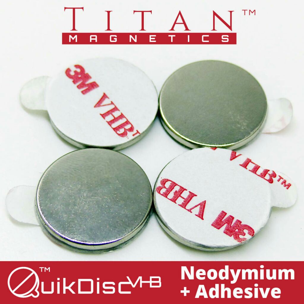 Strong Disc Magnets QuikDisc VHB – Neodymium Magnets with 3M VHB Foam ...