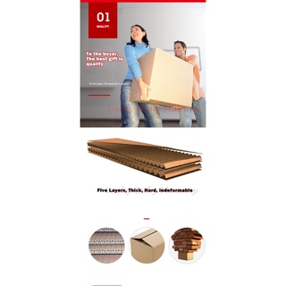 Carton Box【5 Layers Thick】Packaging Storage Boxes Moving House Masking ...
