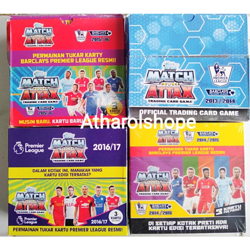 Football card 1 box match attack contains 50 sets of trading card game ...