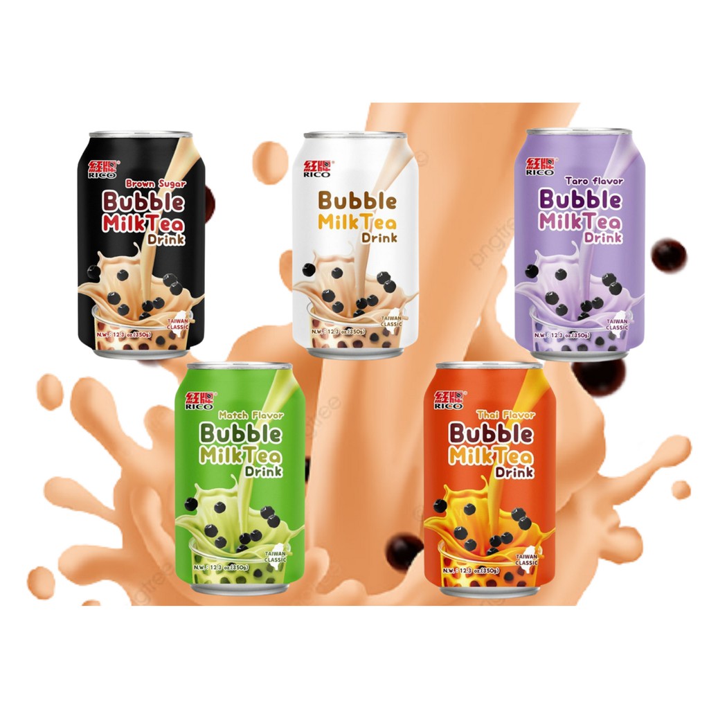 Rico Bubble Milk Tea Drink 350g (5 Flavors) | Shopee Singapore