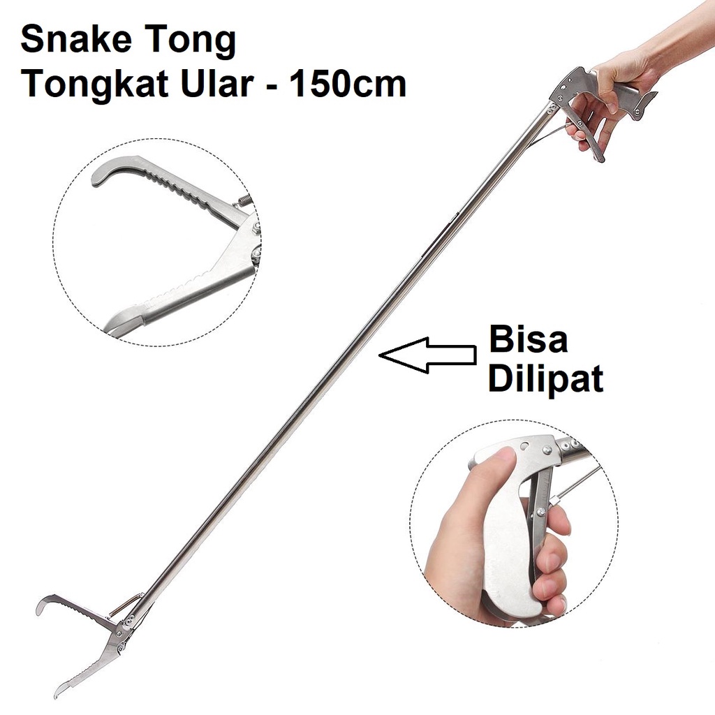 150cm Snake Catcher Clamp Snake Catcher Snake Stick Grab Stick Snake ...