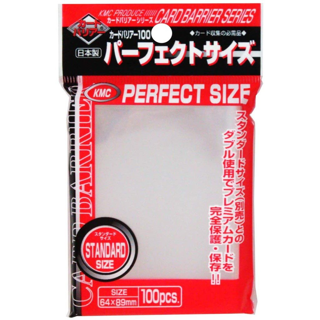 KMC Perfect Size Top Load Standard Sized Card Sleeves 100ct 64x89mm ...