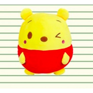 Disney Mickey Winnie The Pooh Wink Winking Squishy Mochi Round Big Soft ...