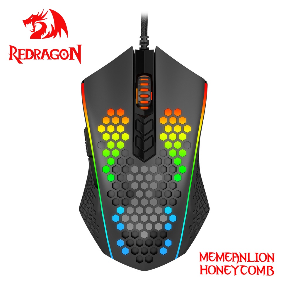 REDRAGON Memeanlion honeycomb M809-K USB wired Lightweight RGB Gaming ...
