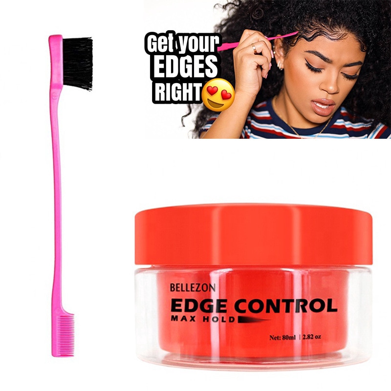 1pc Hair Edge Control Oil Wax Cream Edge Control Hair Styling Cream ...