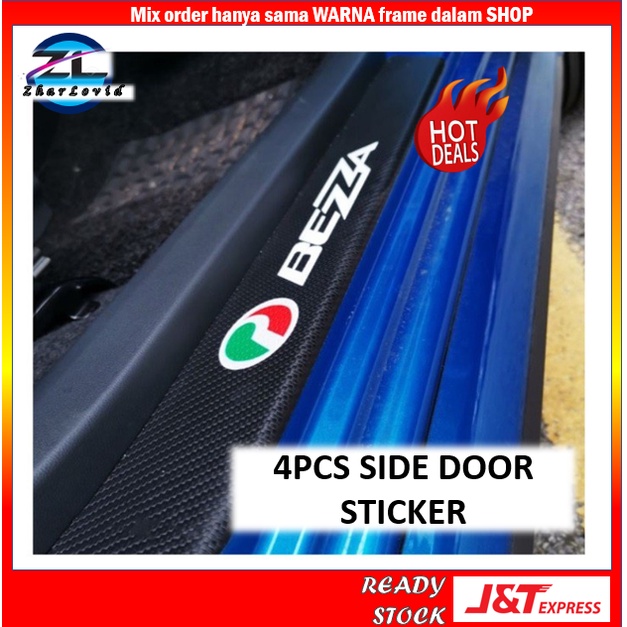Sticker Carbon Fiber Side Door Step Stiker Car Aksesori Pintu Seat Kaki ...