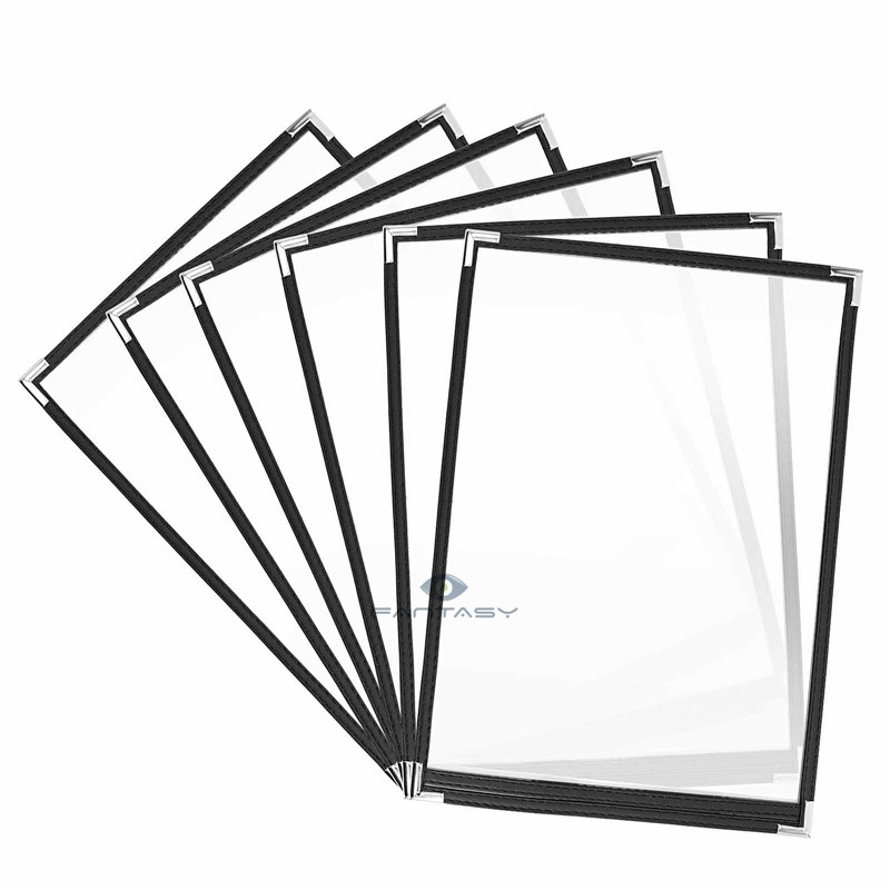 1 Page 2 Faces A4 Transparent Menu Covers Restaurant Menu Folder Menu ...