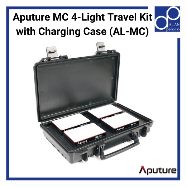 Aputure MC 4-Light Travel Kit with Charging Case (AL-MC) | Shopee Singapore