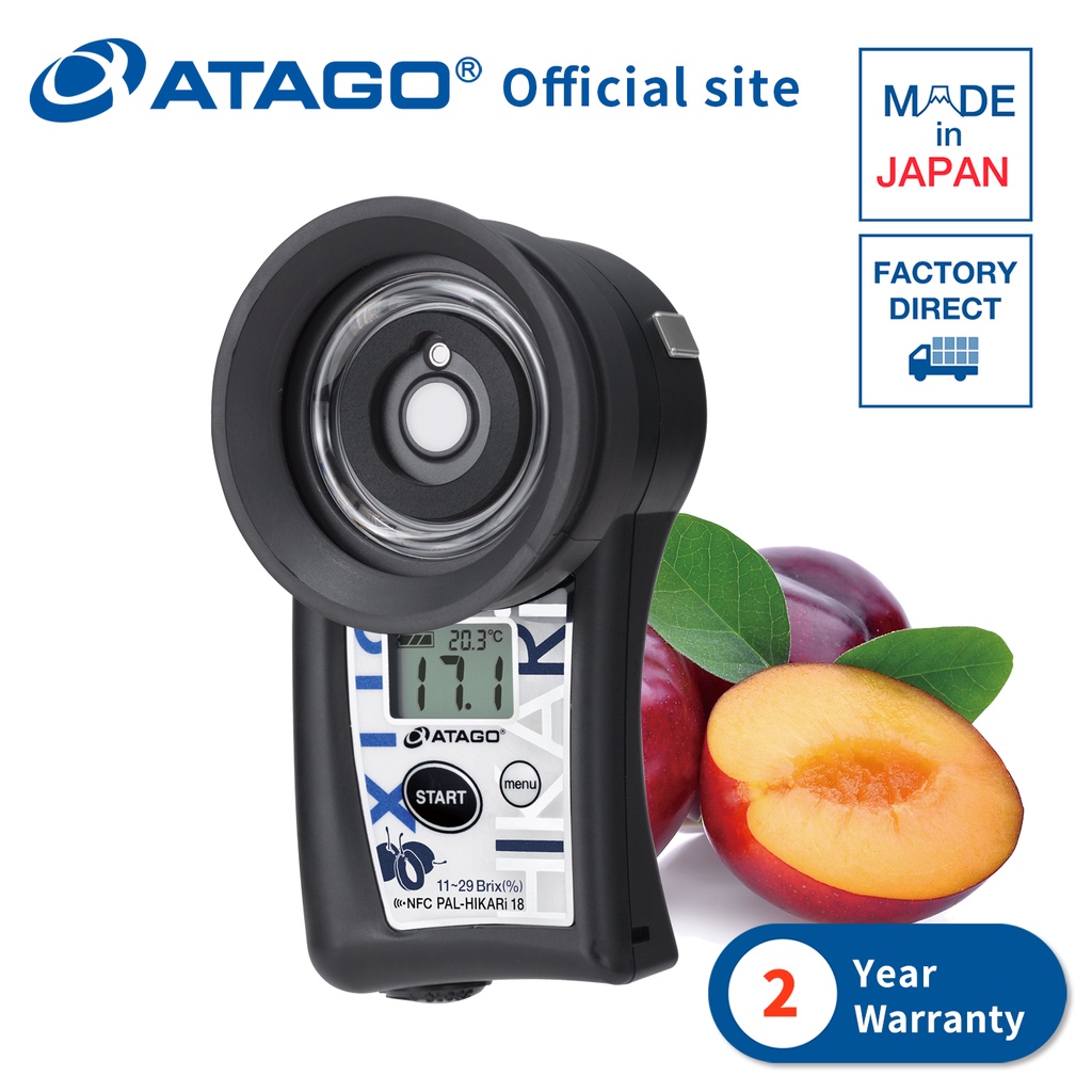 ATAGO Pocket IR Brix Meter PAL-HIKARi 18 (Prune) | Shopee Singapore