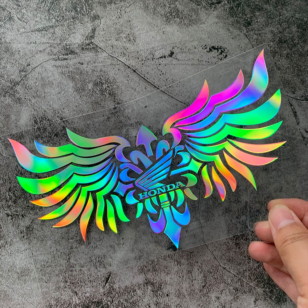 Honda Logo Laser Wings Motorcycle Body Modification Stickers Car Cover ...
