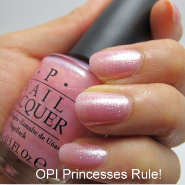 OPI Princesses Rules R44 15ml Nail Polish Pink Shimmer infinite shine ...