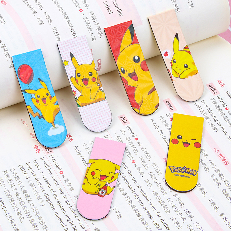 Cute Pokémon Soft Magnet Book Holder Cartoon Anime Pokémon Pikachu ...