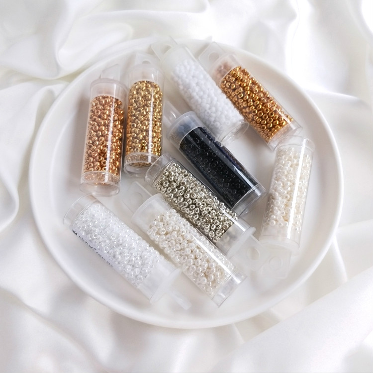 Yuxing Round Beads Japan MIYUKI 3mm Gold Silver Metal Bright Color diy Handmade Jewelry Loose ...