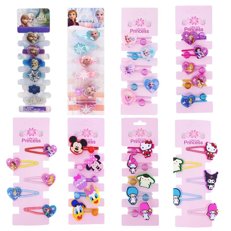 Gift Pack Frozen Kids Hair Accessories Disney Princess Frozen My Little ...