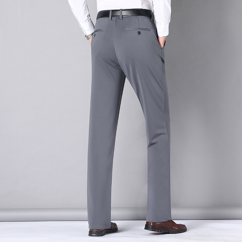Non-ironing CEO Men's Formal Pants Elastic Straight Cut Pant Business ...
