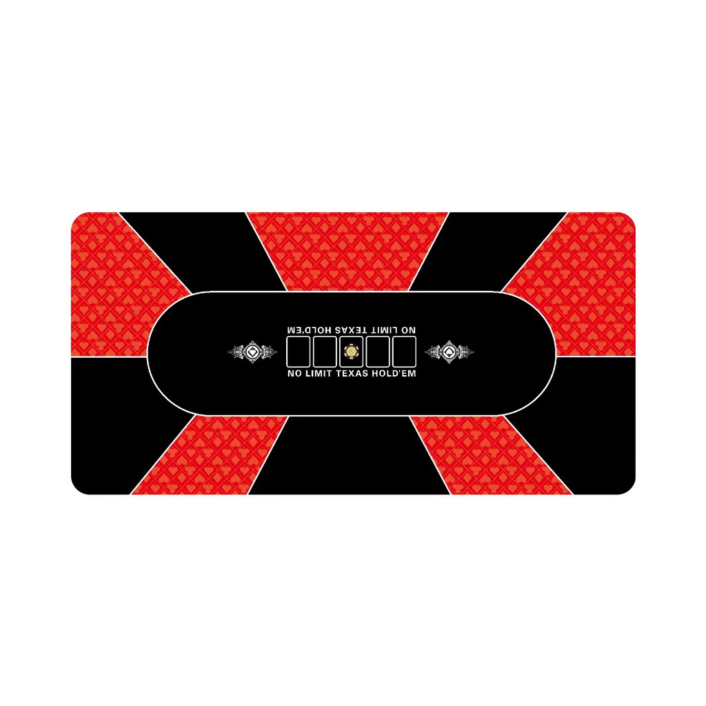 [3MM THICKEST POKER MAT] 180*90CM Rectangle Round Poker Table Overlay ...