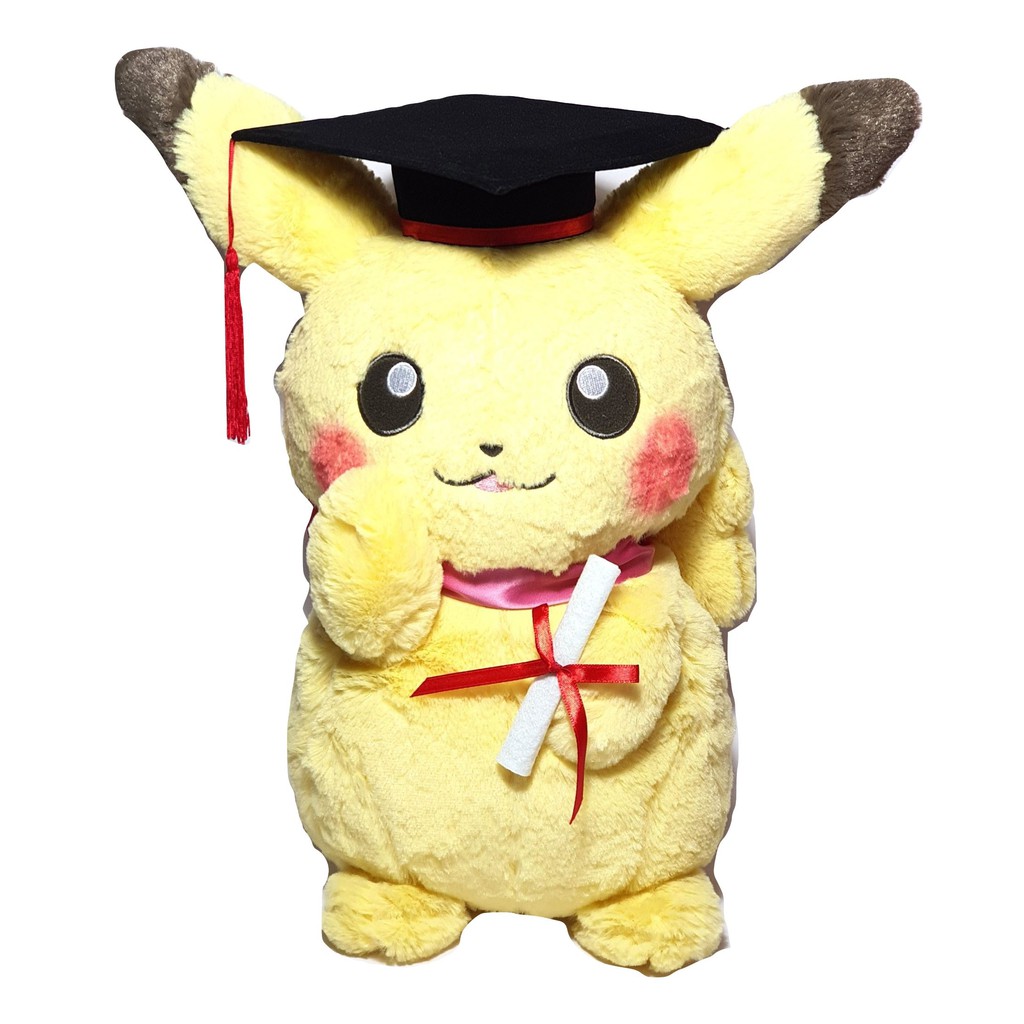 Pokemon Pikachu Blushing Graduation Convocation Gift Plush Toy | Shopee ...