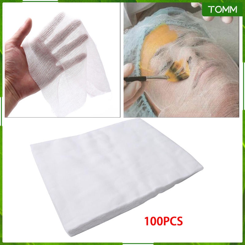 100Pcs Gauze Facial Non-Irritating Pre-Cut Treatment SPA DIY | Shopee ...