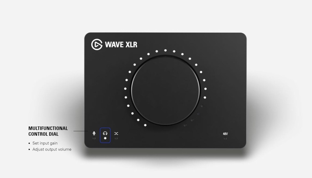 Elgato Wave XLR - Audio Mixer and 75 db Preamp for XLR Mic to USB-C (2 ...