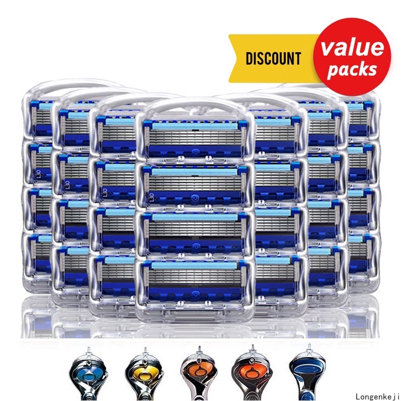 Replaceable Blade Fit Gillette Fusion 5 Proglide Proshield Blades 5 ...