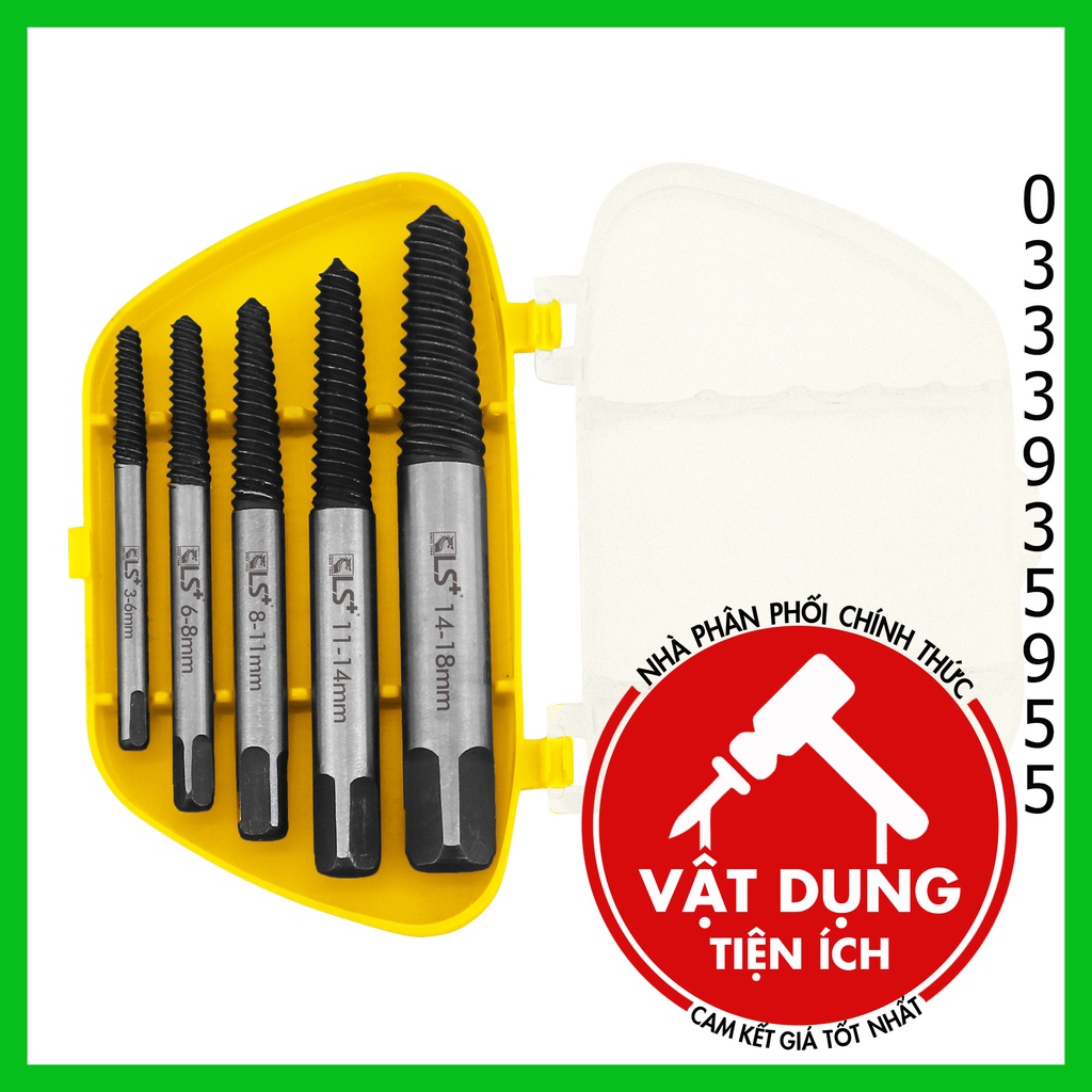 THREAD NOSE SET FOR REMOVAL OF FEATHERS, OPENING BROKEN SCREWS LS+ ...