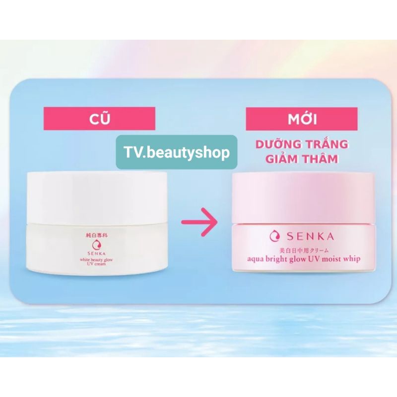 Senka White Beauty Glow UV Cream SPF 25 PA++ 50g (new model Aqua Bright ...