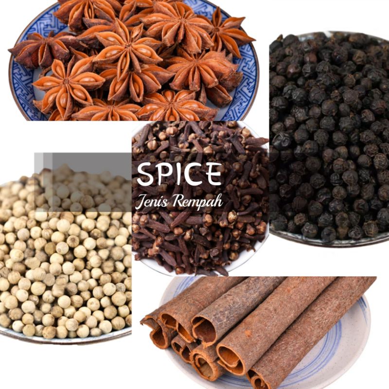 SPICES | Types of Spices|White Pepper lBlack Pepper|Lawang Flower ...