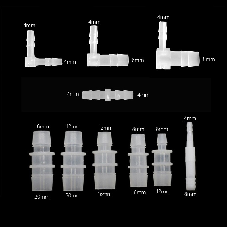 Plastic Hose Pipe Adapter Aquarium Air Tubing Converter Oxygen Pipe ...