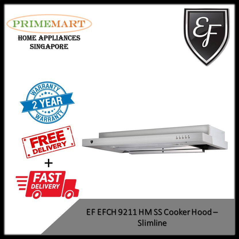 EF EFCH 9211 HM SS Cooker Hood – Slimline * 2 YEARS LOCAL WARRANTY ...