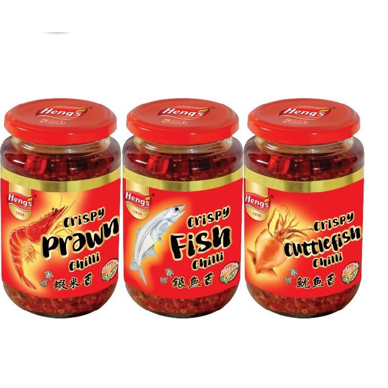 HENG's Assorted Crispy Chilli 340g (Crispy Prawn Chilli, Crispy Fish ...