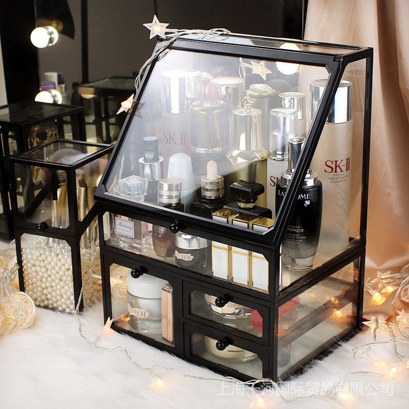 Acrylic Makeup Box With Lid | Saubhaya Makeup