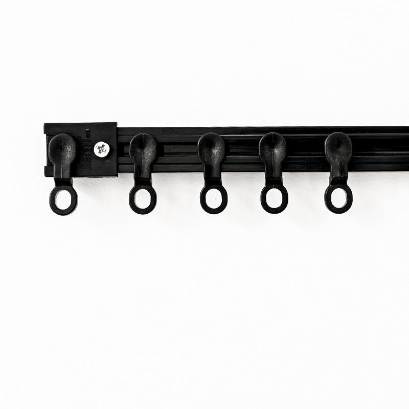 Curtain track self-adhesive installation without punching | Shopee ...