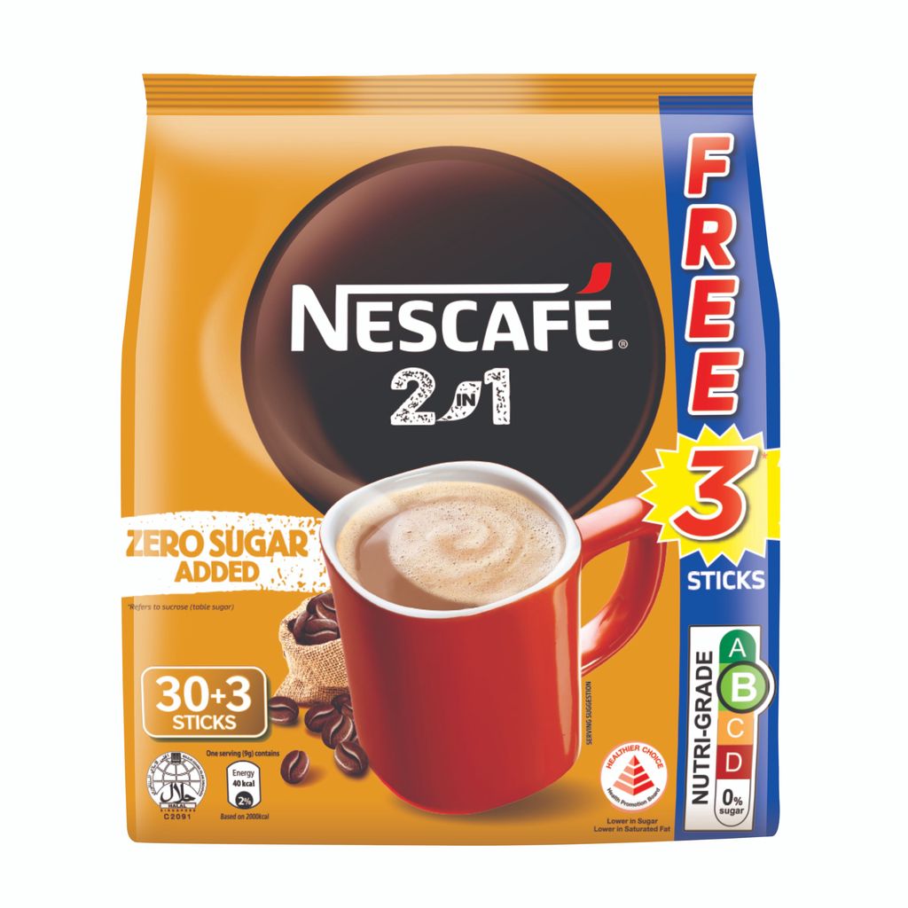 NESCAFE Zero Sugar Added 2in1 30S + FREE 3S | Shopee Singapore
