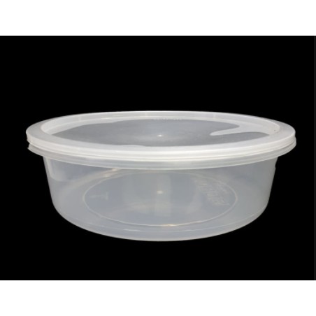 Round Disposable Plastic PP Food Container 700ml (10pcs) | Shopee Singapore