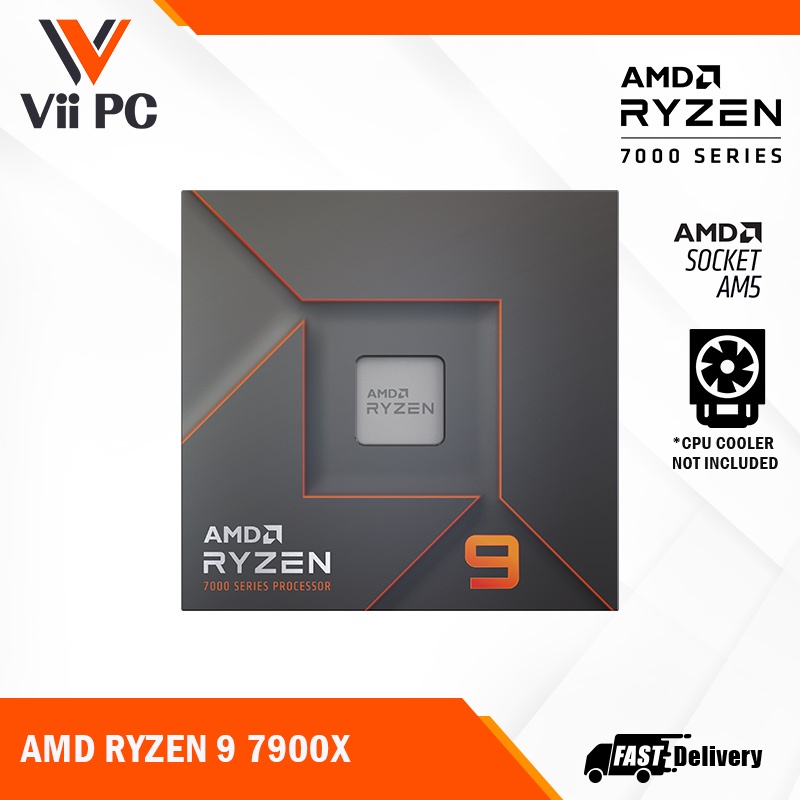 [LOCAL STOCK] AMD Ryzen 9 7900X Desktop Processor, 5.6GHz Max Boost ...