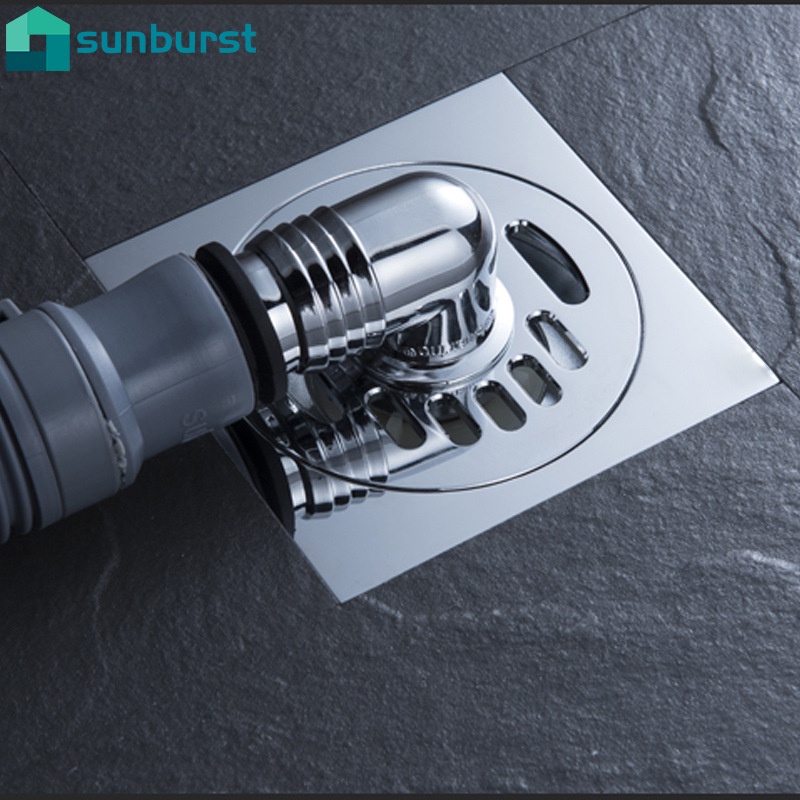 Bathroom Stainless Steel Washing Machine Joint Hose Adapter Floor Drain ...