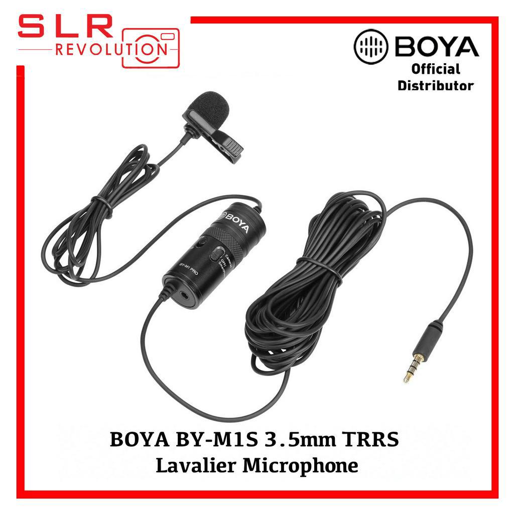 BOYA BY-M1S 3.5mm TRRS Lavalier Microphone | Shopee Singapore