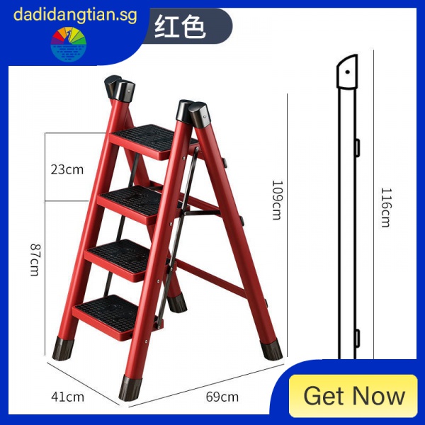 Folding Ladder 2 Step Stool Stepladders Lightweight White Folding Step ...